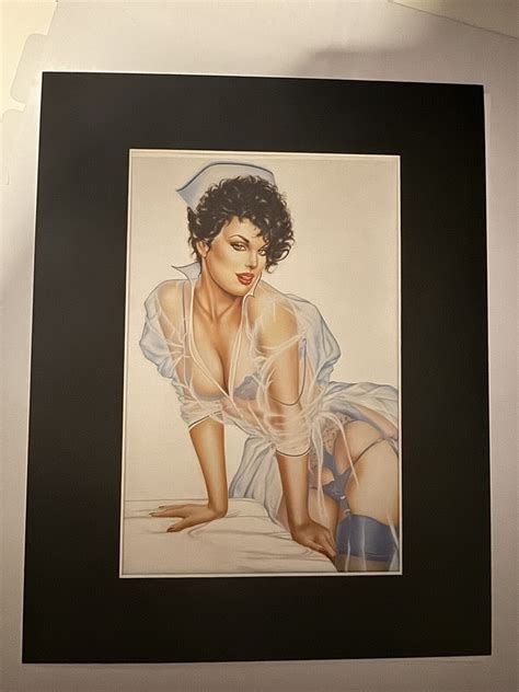 Vintage Famous Sexy Prints Wall Art Matted 11 X 14 Ready To Frame