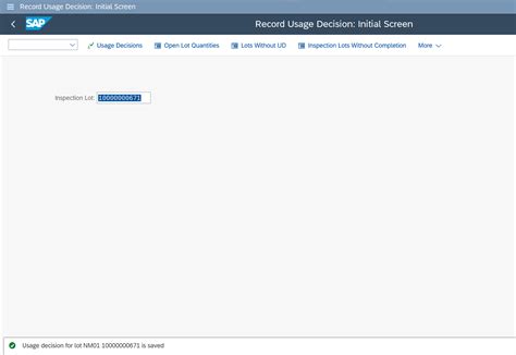 sap qm 对检验批做使用决策时候所输入的文本信息 腾讯云开发者社区 腾讯云