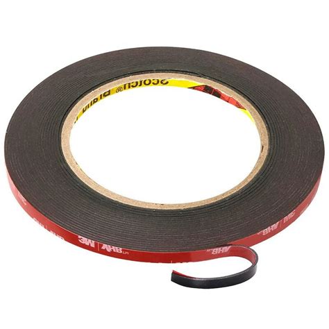 3m Vhb Cinta Adhesiva De Doble Cara Extra Fuerte 3m X 5mm Negra