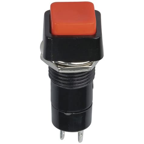 Pushbutton Push On Momentary Spst Red Actuator Nowra Electronics
