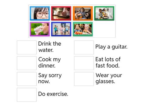Imperative Verbs Match Up