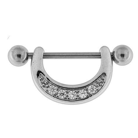 16mm Micro Paved Nipple Piercing Jewelry Cybershop