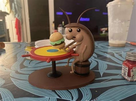 Sponge Bob Squarepants Cockroach Meme 3d Print Model