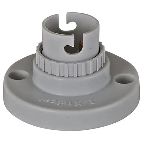 White Pvc Batten Lamp Holder Diy Superstore