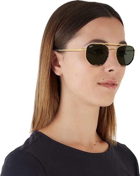 Ray Ban Rb3648m The Marshal Ii Hexagonal Sunglasses Metal Sunglasses