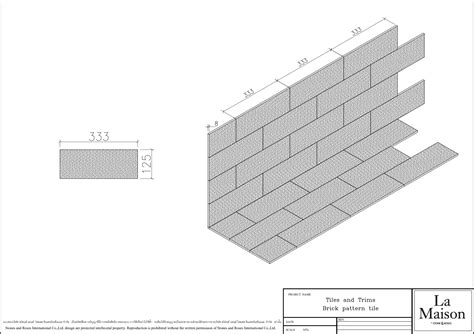 Brick Pattern Tile Moca Crème Honed La Maison By Stone And Roses