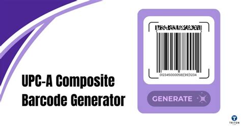 UPC A Composite Barcode Generator