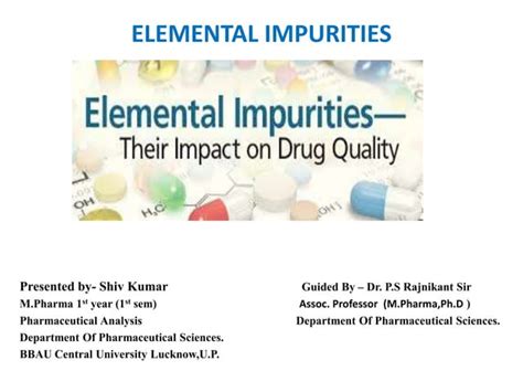 Elemental Impurities By Shiv Kaliapptx