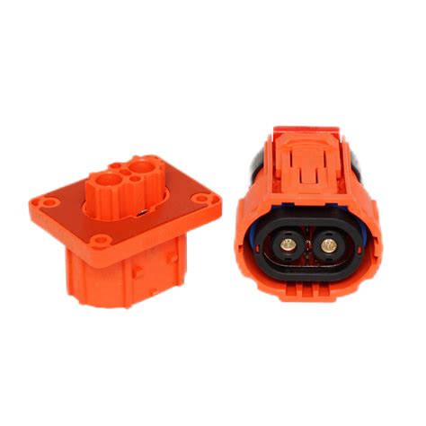 Ev Plastic High Voltage Plug Automotive Ip67 Hvil Socket Connector High Current High Voltage