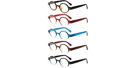 10 Pack Retro Round Reading Glasses