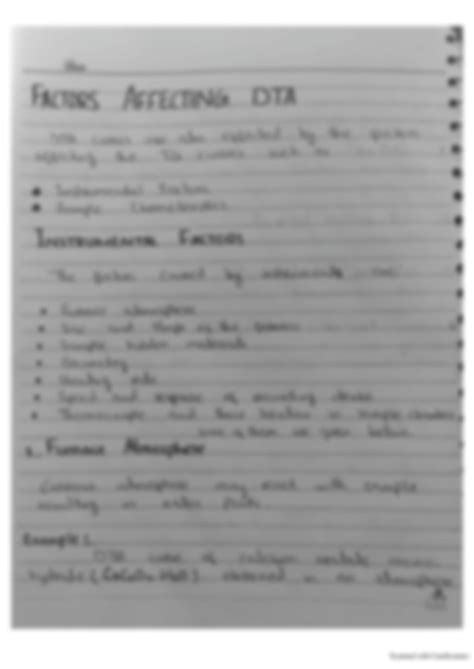 Solution Instrumentation Of Dta Limitations Of Dta Apparatus Of Dta Diffrential Thermal