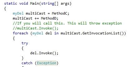 Exception Handling In Multicast Delegate A Developer Journey Who Codes For Fun