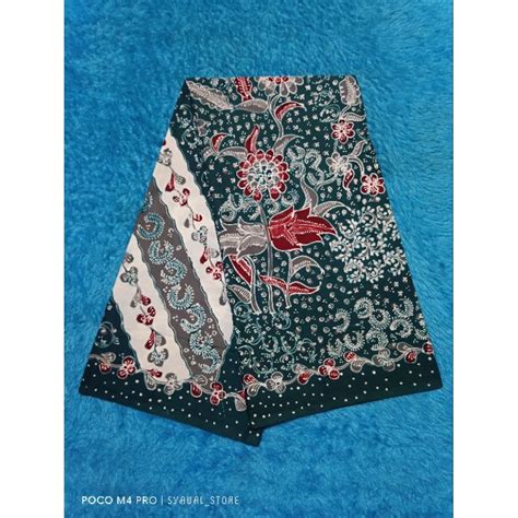 Jual Sarung Batik Tulis Lasem Ijo Tosca Shopee Indonesia