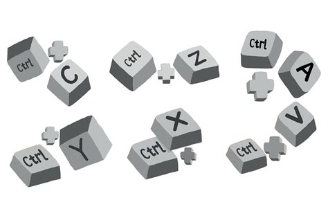 set of keyboard shortcut buttons vector 37778238 vector art at vecteezy
