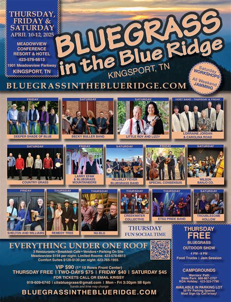 Upcoming Bluegrass Festivals Classic Promotions Events