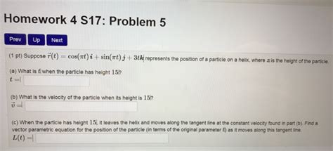 Solved Suppose R Vector T Cos Pi T I Sin Pi T J 3