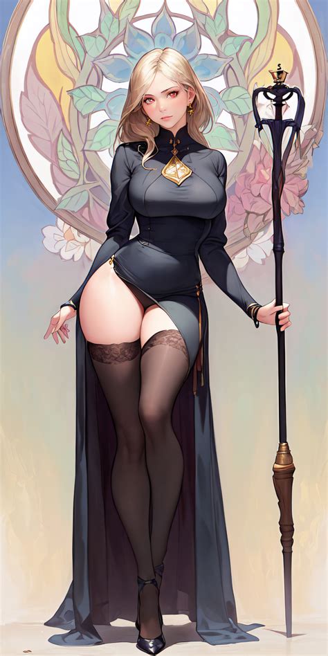 Rule 34 Ai Generated Magic Nai Diffusion Priestess Revealing Clothes