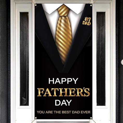 Pudodo Happy Fathers Day Door Cover You Are The Best Dad