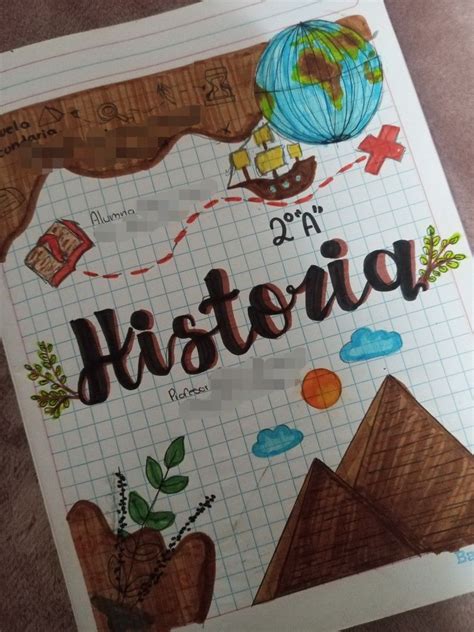 Mi Portada De Historia 🤎 Manualidades Escolares Hacer Portadas De
