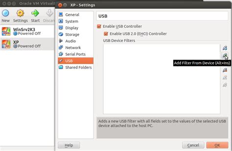 Integrated Webcam Cannot Be Used In VirtualBox Guest XP Ask Ubuntu