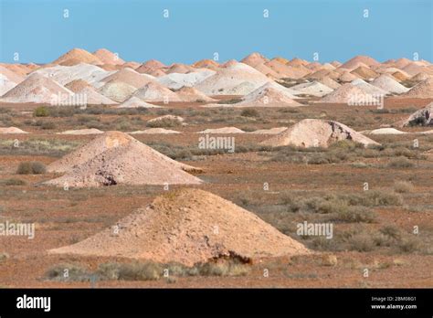 Opal Mine Mullock Heaps Outside Coober Pedy South Australia Australia