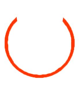 Html Css Circle Div Border Warps Around 3 4ths Of Circle S Circumference Stack Overflow