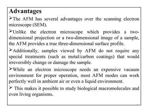 Atomic Force Microscope Principle And Application Ppt