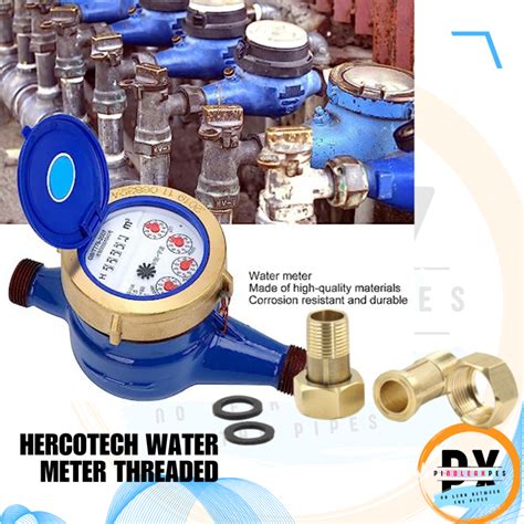Hercotech Water Flow Meter Threaded Shopee Philippines