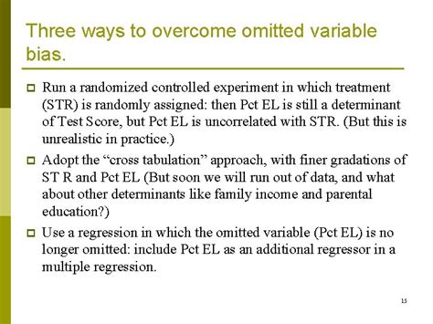 Linear Regression With Multiple Regressors 1 Outline P