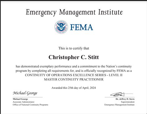 Continuity Excellence Christopher Stitt Earns Mcp Certificate →