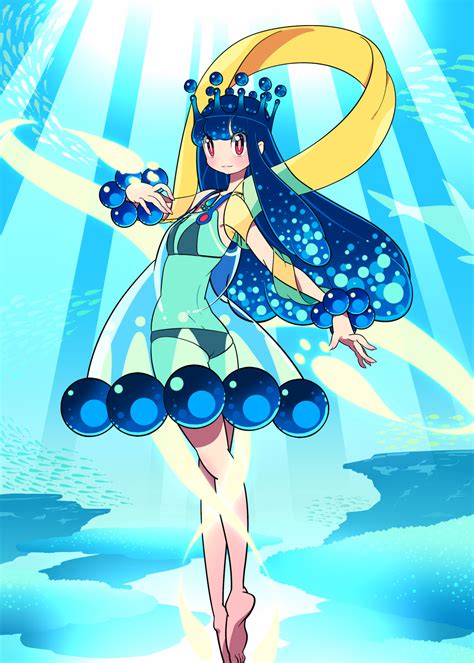 Safebooru 1girl Bare Legs Barefoot Bikini Black Bikini Blue Hair Blue
