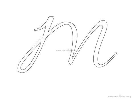 Cursive Wall Letter Stencils To Print Stencil Letters Org