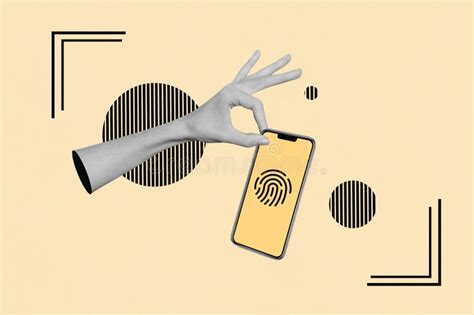 Secure Access Collage Artwork Image Authorization Valid Fingerprint