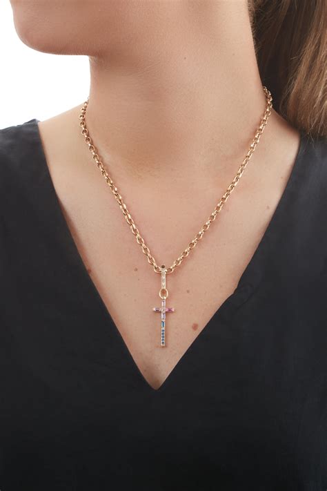 Double Sided Elongated Rectangular Bale Susan Saffron Jewelry