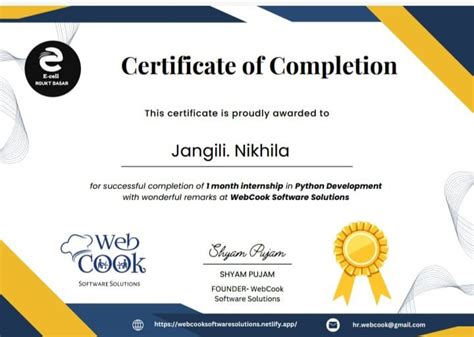 Im Excited To Announce That Ive Successfully Completed An Online Intership In Python