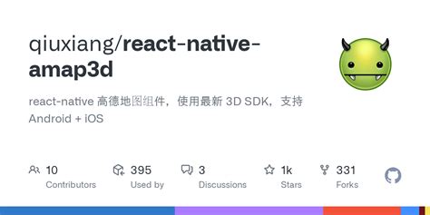 Github Qiuxiang React Native Amap D React Native D Sdk Android Ios