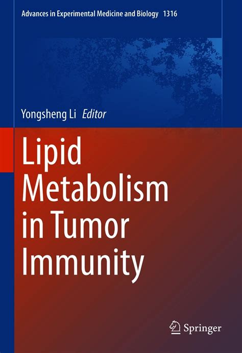 Lipid Metabolism In Tumor Immunity E Book Frohberg
