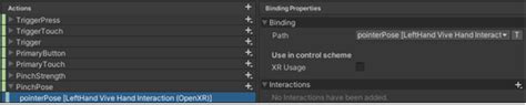 Unity Hand Tracking VIVE OpenXR Developer Resources