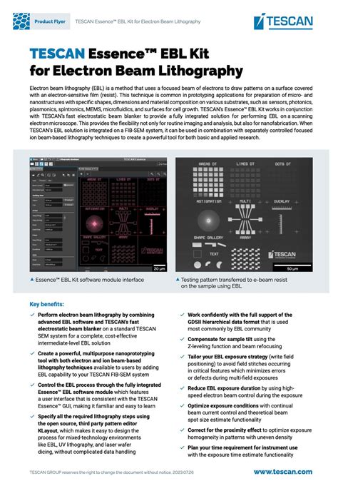 Fib Sem Tescan Ebl Kit