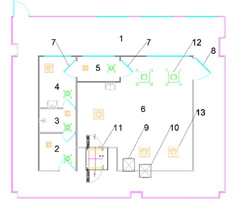 Layout Of Laboratory Containment Area The Model Laboratory Comprises