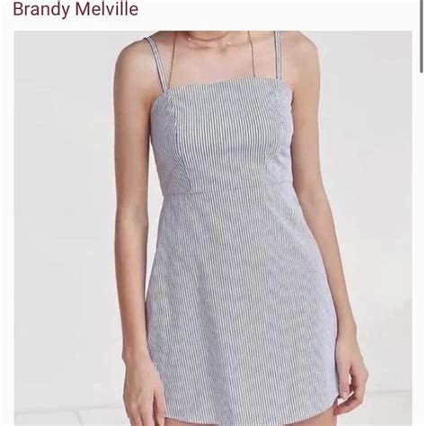 Pin Striped Brandy Melville Dress No Tears Or Depop