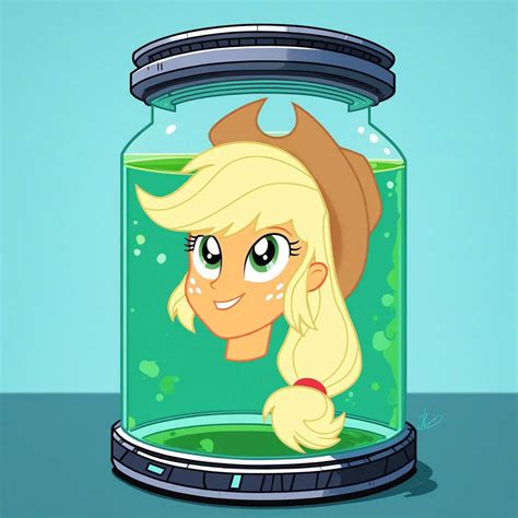 Applejacks Head In A Jar By Hipmahoko On Deviantart