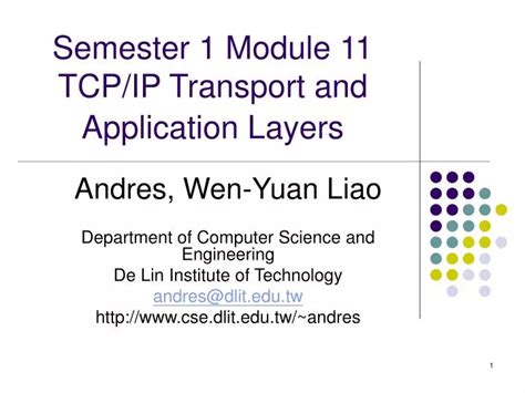 ppt semester 1 module 11 tcp ip transport and application layers