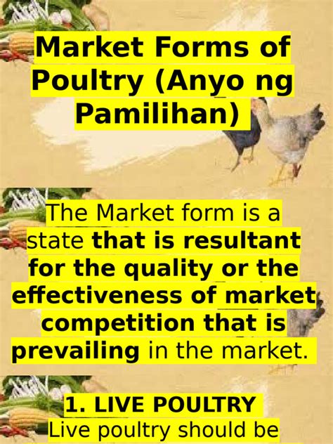 Market Forms Of Poultry Pdf