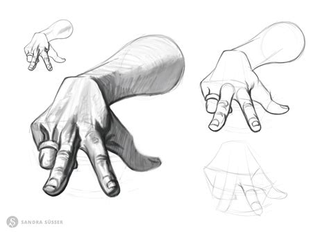Foreshortening Hand Drawing