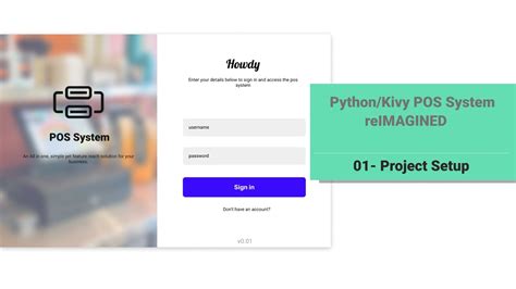 Python Kivy POS System V Project Setup YouTube