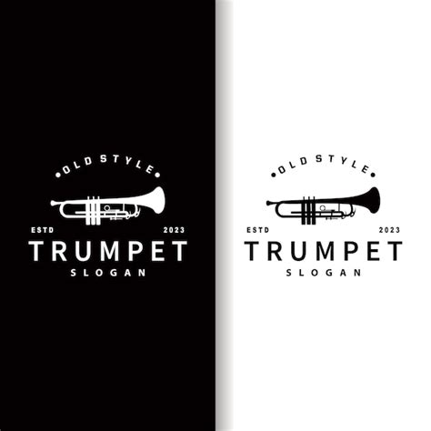 Premium Vector Simple Brand Silhouette Design Brass Musical