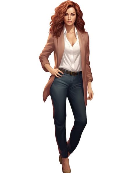 Premium Photo Female Hollywood Movie Character 3d Model Game Avatar Reference Illustration