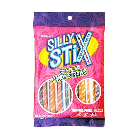 Exotic Silly Stix Sour Filled Candy Straws 78g Delta 8 Resellers