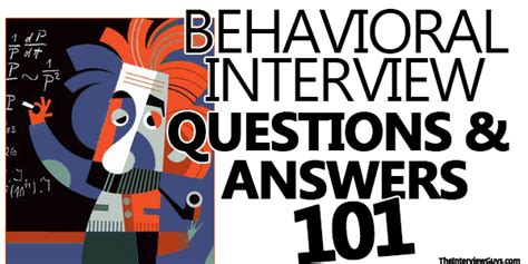 behavioral interview questions and answers 101 example answers